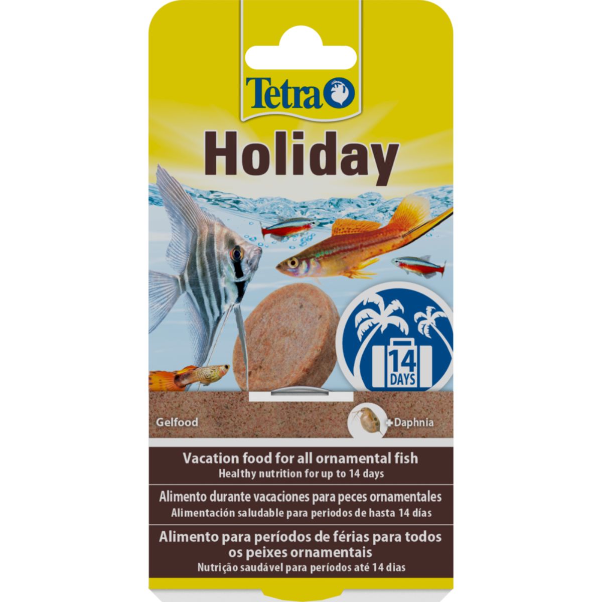 Tetra Holiday Fish gel food block provides fish with up to 14 days of ...
