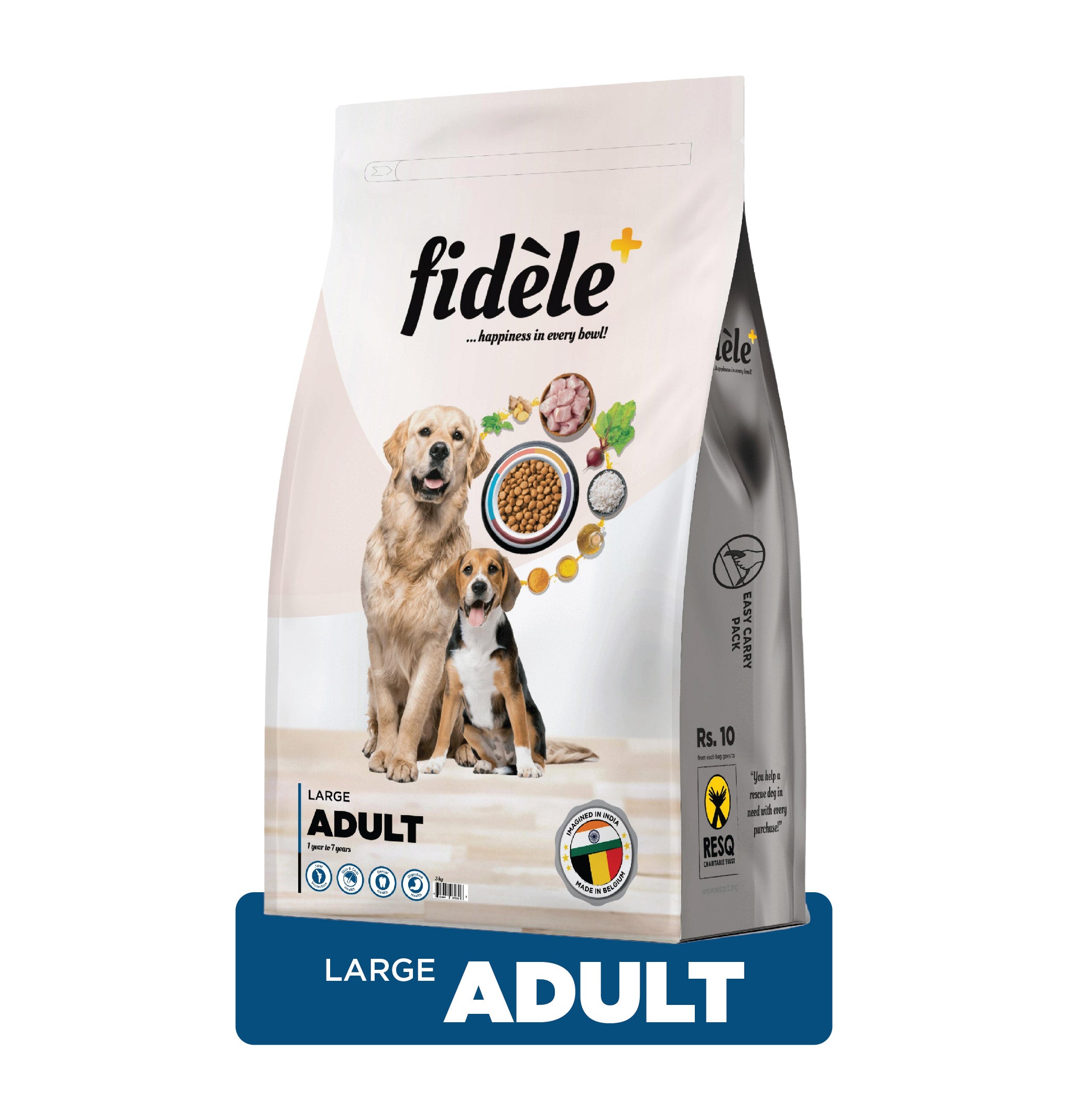 Fidele+ Dry Dog Food Adult Large Breed - Orange Pet Nutrition