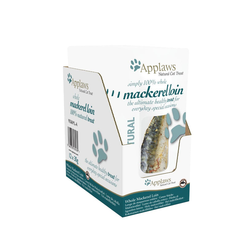 Applaws Cat Wet Complementary Pet Treat Food with Mackerel Loin 30g ...