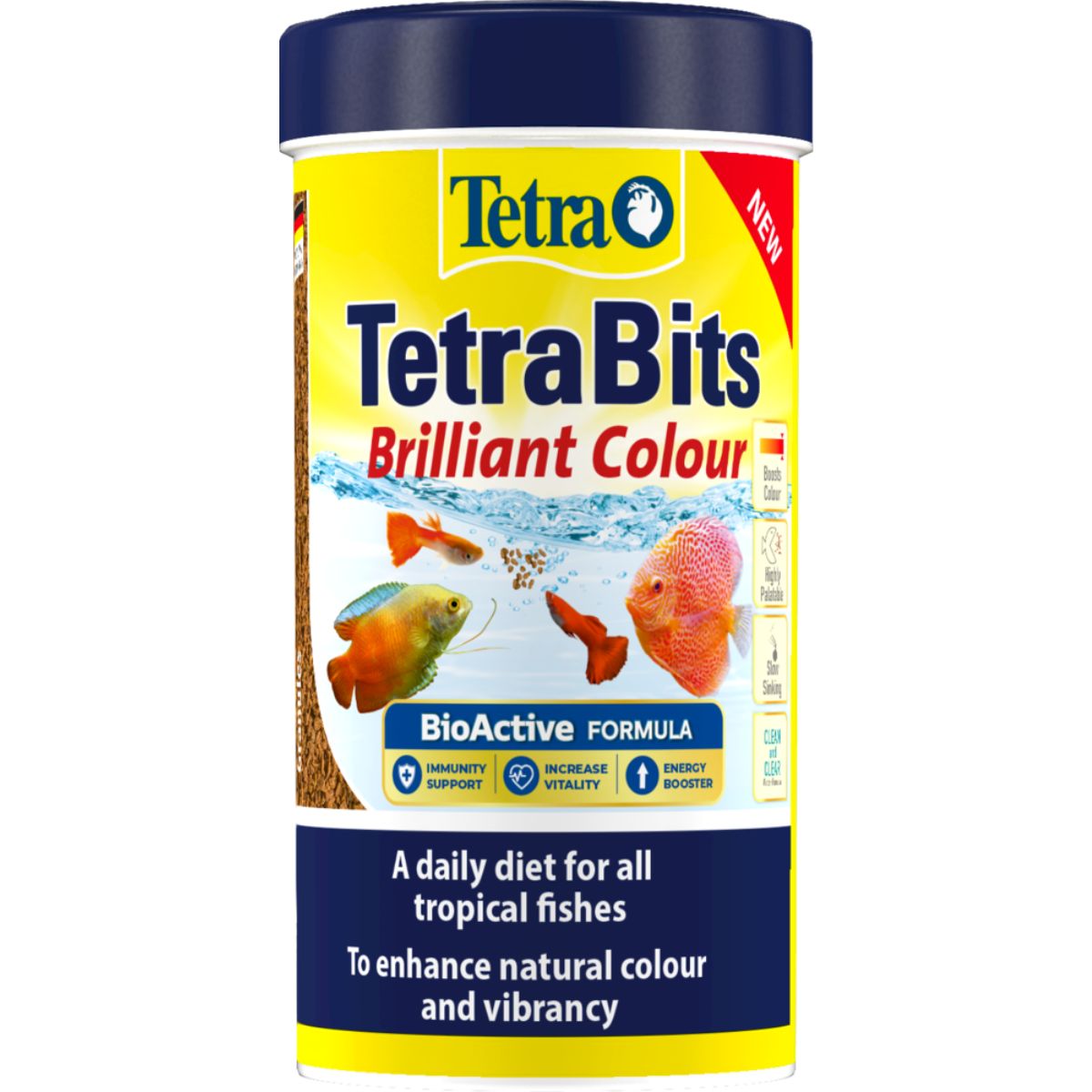 TetraBits Brilliant Colour Fish Food A daily diet for all tropical ...